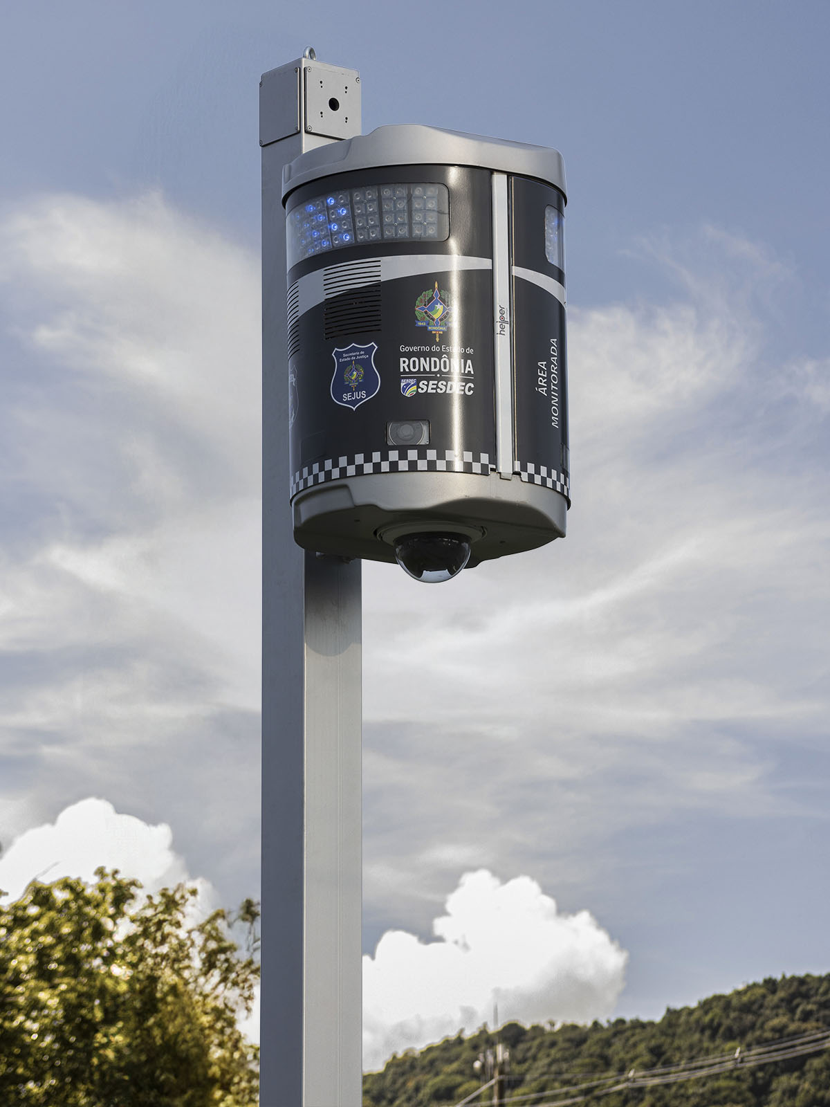 Totem de Segurança Helper Max | Monitoramento